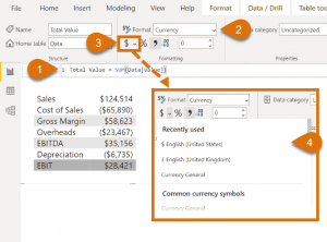 3 ways to show negative numbers in brackets in Power BI