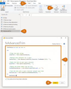 Remove spaces in Power Query (the easy way) - BI Off The Grid