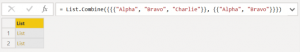 List.Combine in Power Query: 10 easy examples